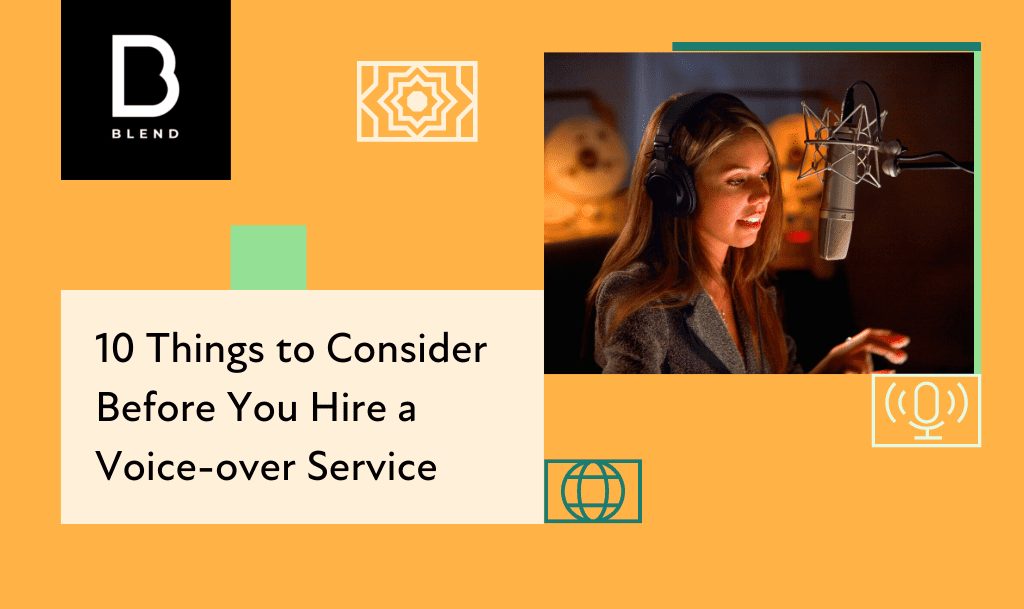 Find The Best Voice Over Service For Your Business | BLEND